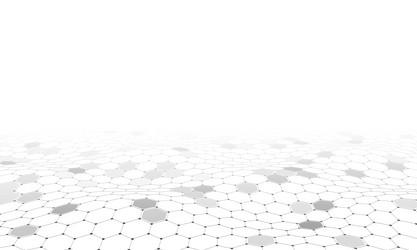 Perspective low poly hexagonal background Vector Image