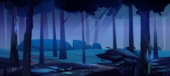 Monsters in forest Royalty Free Vector Image - VectorStock