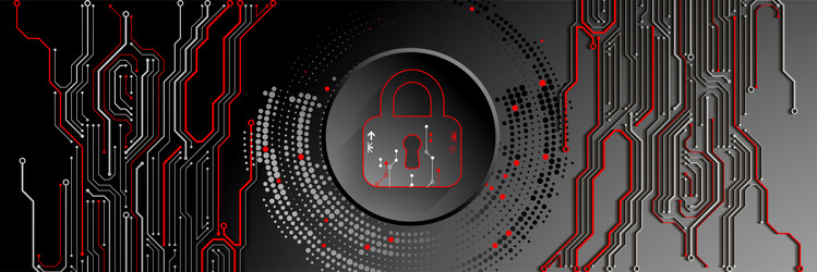 Secure digital space virtual confidential Vector Image
