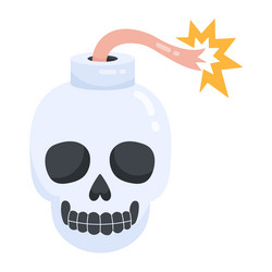 Skeleton bomb Royalty Free Vector Image - VectorStock