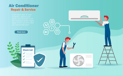 Technician Cartoon Air Conditioner Vector Images (over 210)