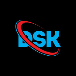 Dsk logo letter design Royalty Free Vector Image