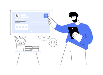 Computer imaging abstract concept Royalty Free Vector Image