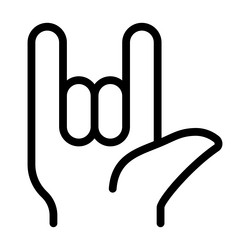 Love hand sign icon Royalty Free Vector Image - VectorStock