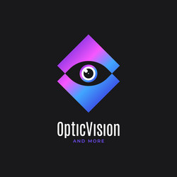Eye watcher logo icon Royalty Free Vector Image