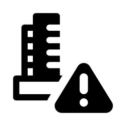 Alert indication in building facility for safety Vector Image
