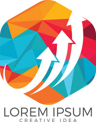 Good progress logo design Royalty Free Vector Image