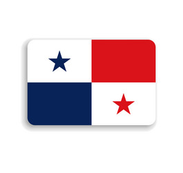 Wavy flag of panama Royalty Free Vector Image - VectorStock