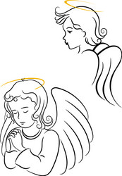 Baby Angels Vector Images (over 9,100)