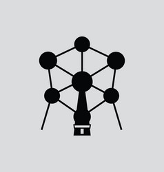 Atomium sketch Royalty Free Vector Image - VectorStock
