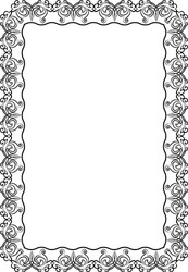 Simple square black border Royalty Free Vector Image