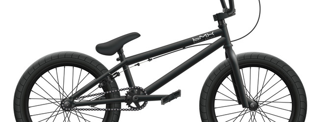 Black bmx bicycle mockup - right side view Vector Image