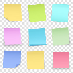 Creative of post note papers Royalty Free Vector Image