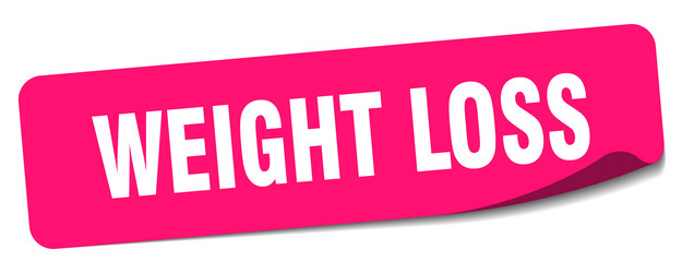 Weight loss sticker weight loss label Royalty Free Vector