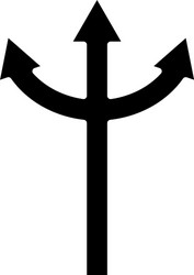 Cartoon halloween witch hat silhouette Royalty Free Vector