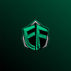 Initial ef logo design Royalty Free Vector Image