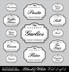 Rustic food label set Royalty Free Vector Image