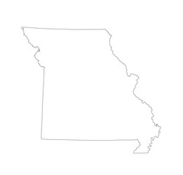 Missouri Outline Clipart Image