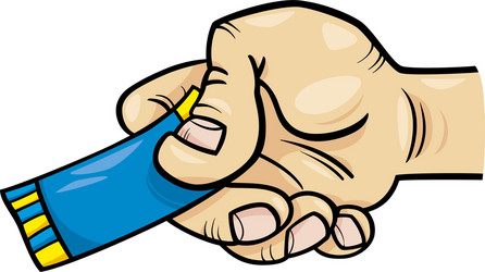 Hand holding lucky ticket from raffle drum during Vector Image