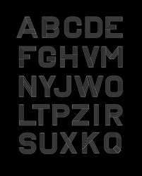 Glitch font with distortion effect Royalty Free Vector Image