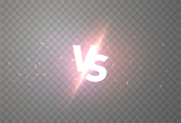 Versus sign battle scoreboard Royalty Free Vector Image