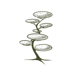 Topiary pictogram sketch shearing plants Vector Image