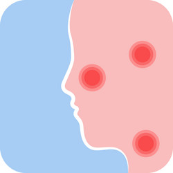 Ent specialist logo with ear nose and throat Vector Image
