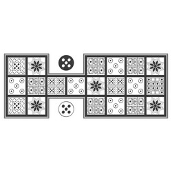 Image with royal game ur board Royalty Free Vector Image