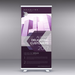 Modern standee design template banner Royalty Free Vector