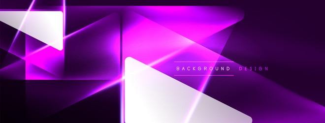 Neon lights hacking geometric background virtual Vector Image