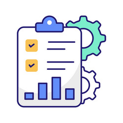 Project fill outline with background icon Vector Image