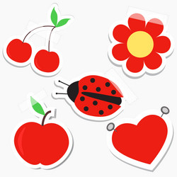 Design elements for baby scrapbook Royalty Free Vector Image