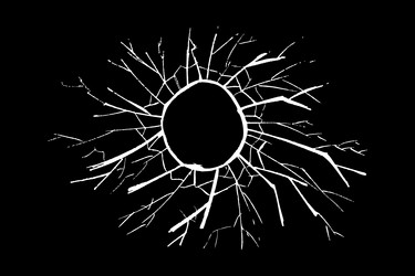 Abstract crack glass background simple hand draw Vector Image