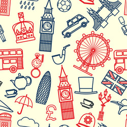 London seamless pattern set Royalty Free Vector Image