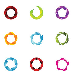 Logo design elements set 62 Royalty Free Vector Image