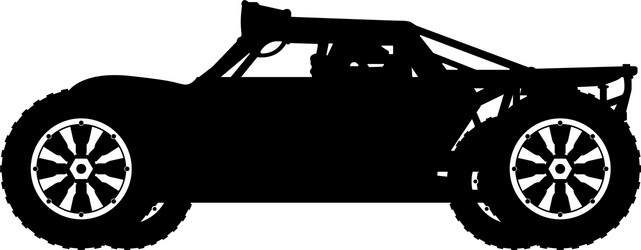 Rc nitro buggy Royalty Free Vector Image - VectorStock