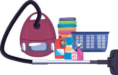 Cleaning products and supplies design Royalty Free Vector