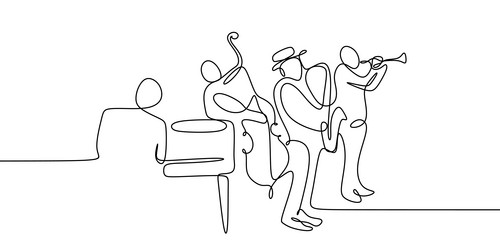 Jazz music instruments Royalty Free Vector Image