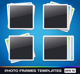 Modern photo frame template for your images Vector Image
