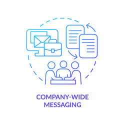 Company wide messaging concept icon Royalty Free Vector