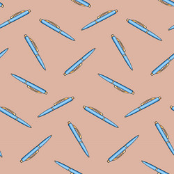 Ballpoint pen pattern Royalty Free Vector Image