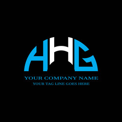 Hhg letter logo creative design with graphic Vector Image