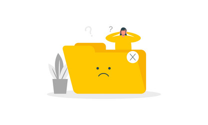 No data empty data concept Royalty Free Vector Image