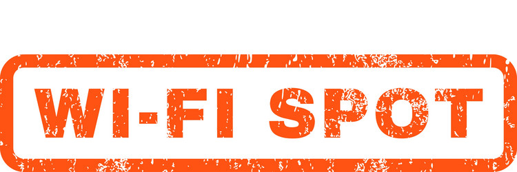 Wi-fi spot rubber stamp Royalty Free Vector Image