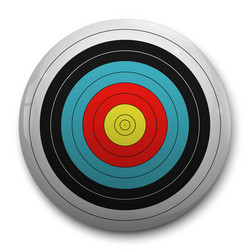 Archery target Royalty Free Vector Image - VectorStock