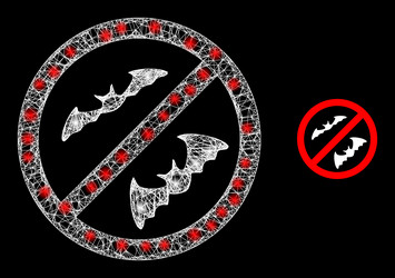 Stop bats icon Royalty Free Vector Image - VectorStock