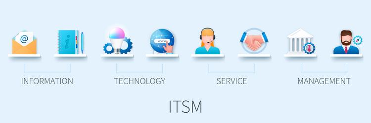 Itsm information technology service management Vector Image