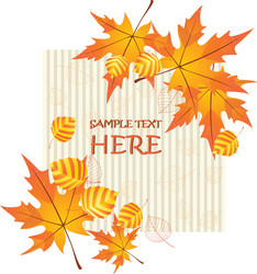 Simple autumn background Royalty Free Vector Image