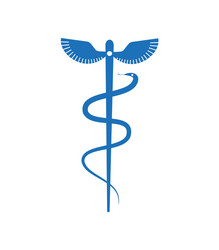 Caduceus Medical Symbol Royalty Free Vector Image