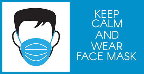 Sign caution no face mask no entry avoid covid-19 Vector Image